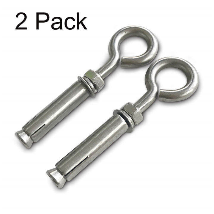 M8 304 Stainless Steel Expansion Anchor Eyebolt Screw Open Cup Hook ...