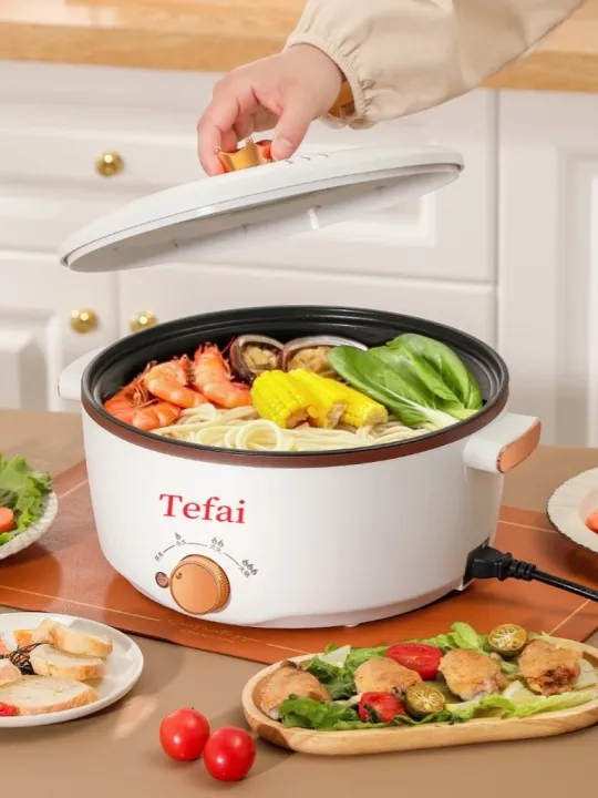 TEFAI หม้อสุกกี้ หม้อไฟฟ้า หม้อชาบู หม้อขนาด2.5Lหม้อต้ม หม้อนึ่ง หม้อผัด หม้อทำกับข้าว หม้อ ...