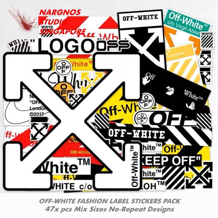 (Studio Exclusive) Off-White Virgil Abloh Fashion Label Waterproof ...