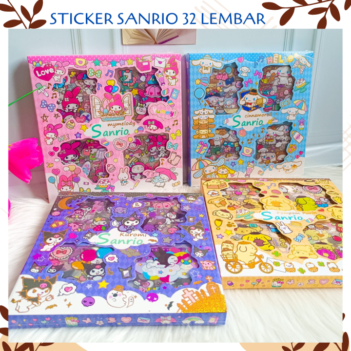 STICKER TEMPEL LABEL - KREATIFITAS ANAK SENI - STICKER BOX SANRIO ISI ...
