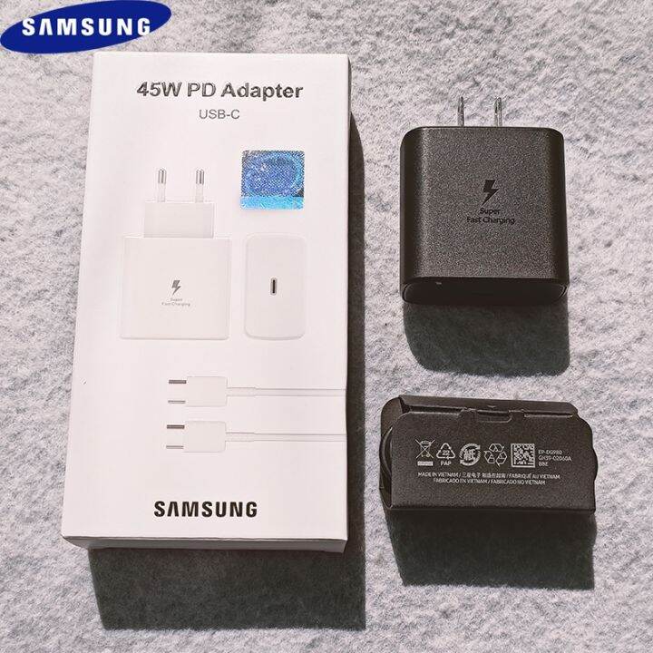 {KOLT Digital} Samsung 45W Charger US/EU/UK Super Fast Charge Adapter ...