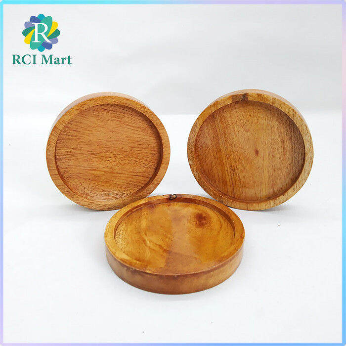 Coaster Tatakan Alas Tapak Mug Bulat Kayu Mahoni Gelas Kopi - RCI Mart ...