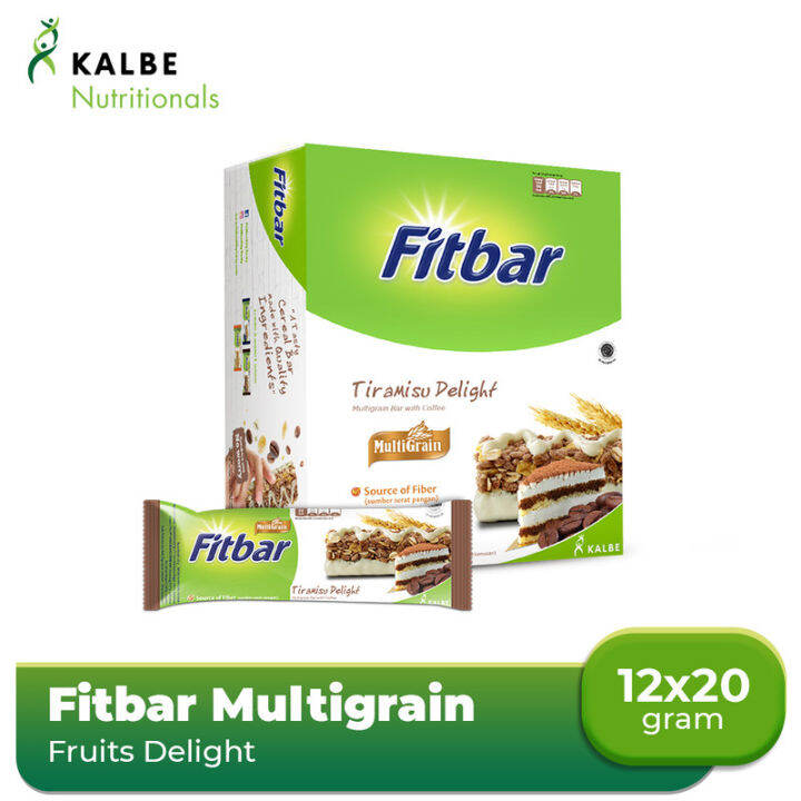 Fitbar Tiramisu Delight 12x20gr Multigrain | Lazada Indonesia