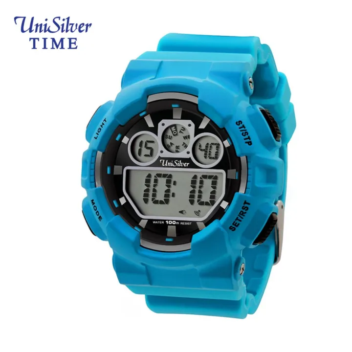 UniSilver TIME Urbanite Digital Watch KW1491-1002 (Aqua Blue) | Lazada PH