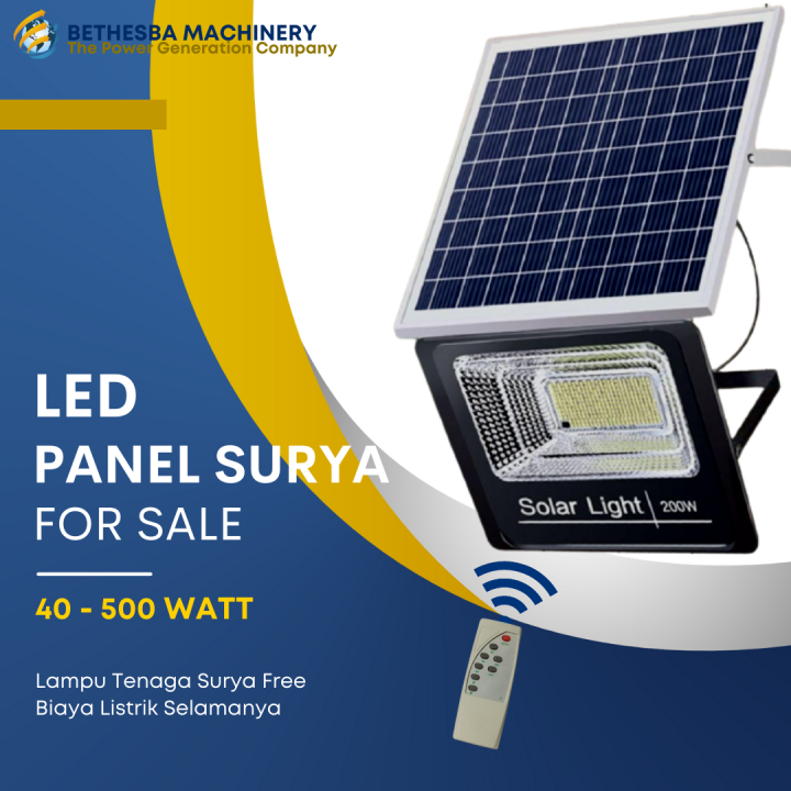 LAMPU SOROT 40 60 100 200 300 500 WATT SOLAR PANEL SURYA | Lazada Indonesia