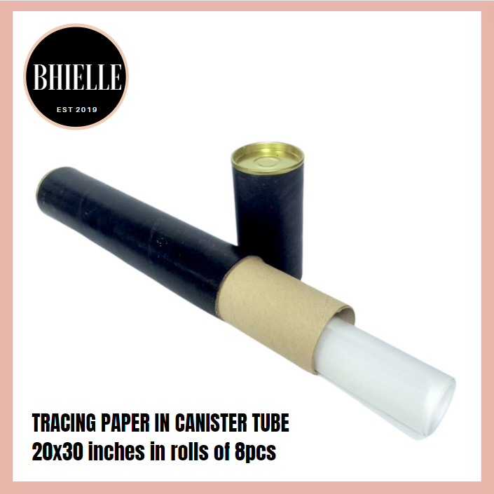 Tracing paper in Canister tube, 20x30inches in rolls of 8pcs | Lazada PH