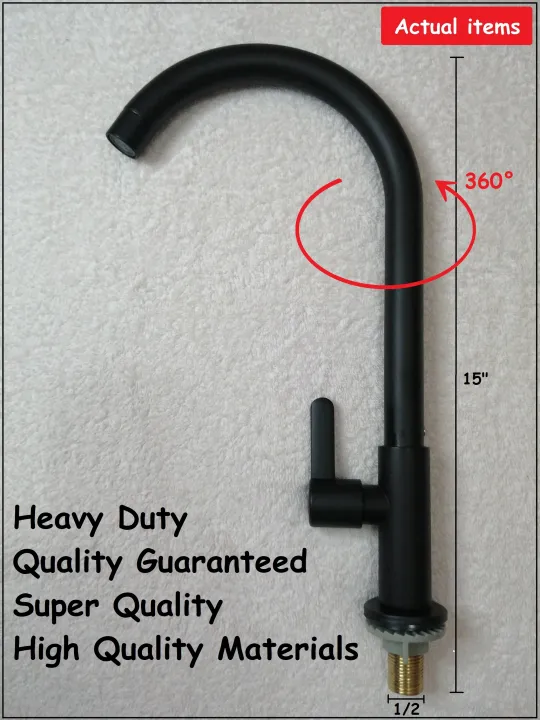 Faucet Sunrise Gooseneck Faucet Matte Black Gripo Kitchen Sink Faucet ...