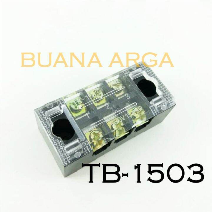 Terminal Block TB 15A TB-1503 / TC1503 3 Pole Fort | Lazada Indonesia