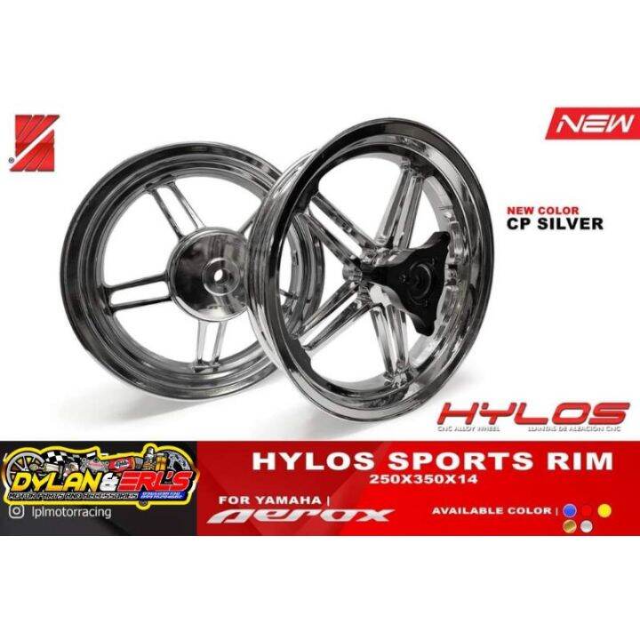HYLOS MAGS FOR AEROX 155 (2.5 F/3.5R x14 ) | Lazada PH