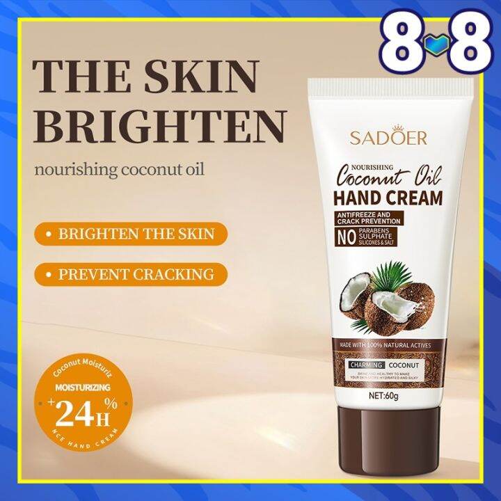 ROREC SADOER Nourishing Coconut Oil Hand Cream Hydrating Moisturizing ...