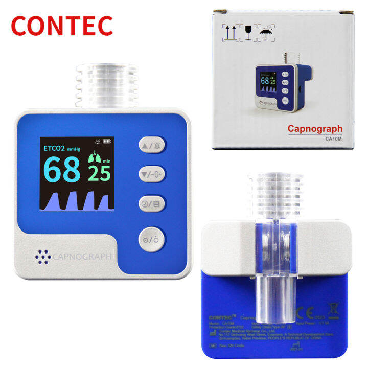 CONTEC CA10M Mainstream ETCO2 Capnograph Respiration Rate End-tidal CO2 ...