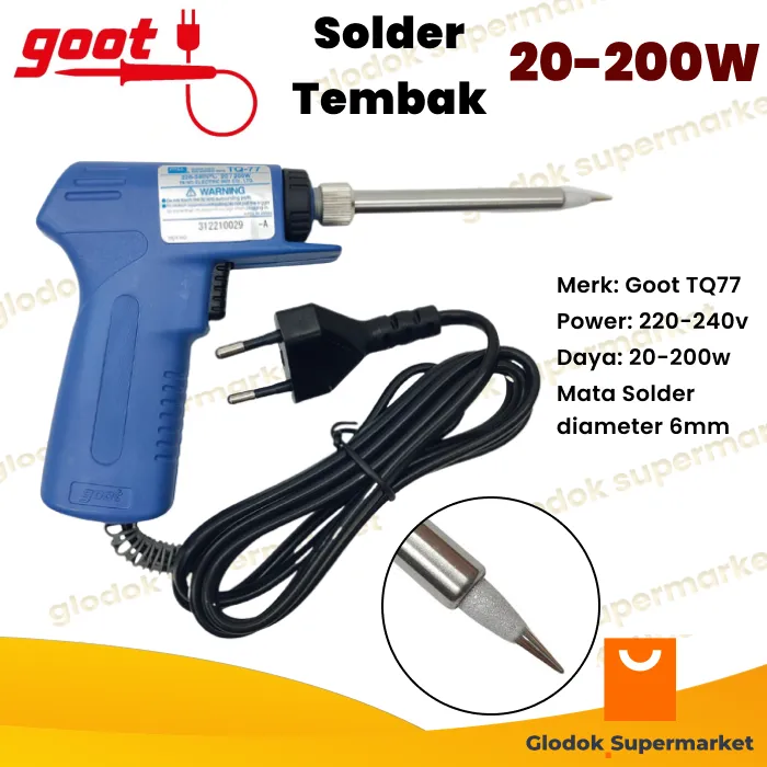 Solder Tembak Goot TQ77 20-200 Watt Quick Heat TQ-77 20w 200w Original ...
