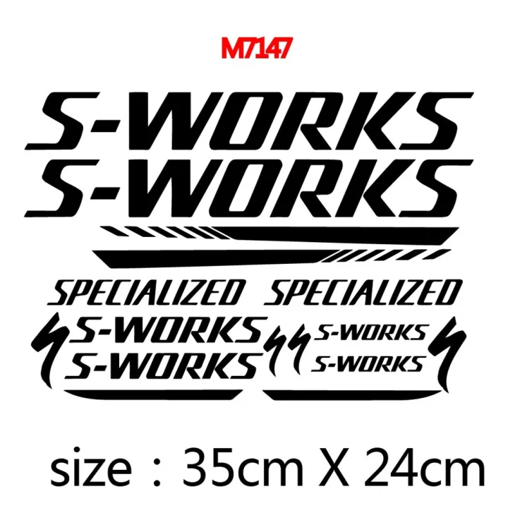 SPECIALIZED S-WORKS Sticker Decal Mountain Bike /Road Cycling DIY ...