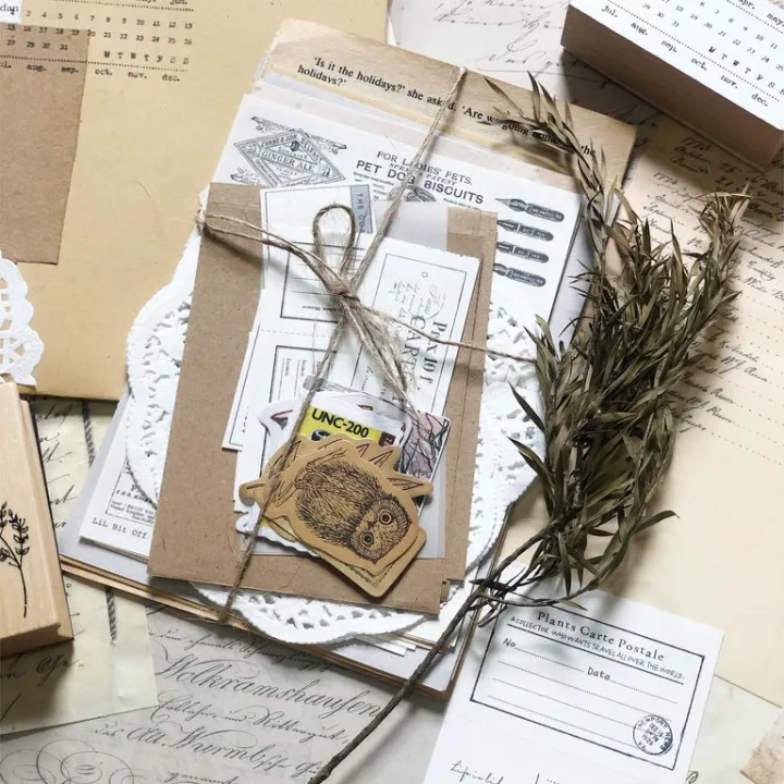 Journal Kit 50pcs Journal Mini Kit Vintage Bujo Journaling Vintage ...