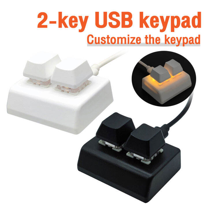 KeyNG Copy and Paste 2-Key Keyboard Hotswap One Handed Mini USB ...