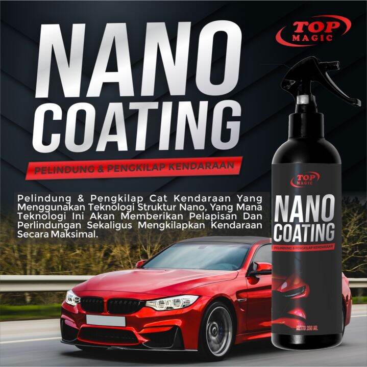 BISA BAYAR DI TEMPAT ! 100% ASLI ! TOP NANO COATING 250 ML BONUS LAP ...