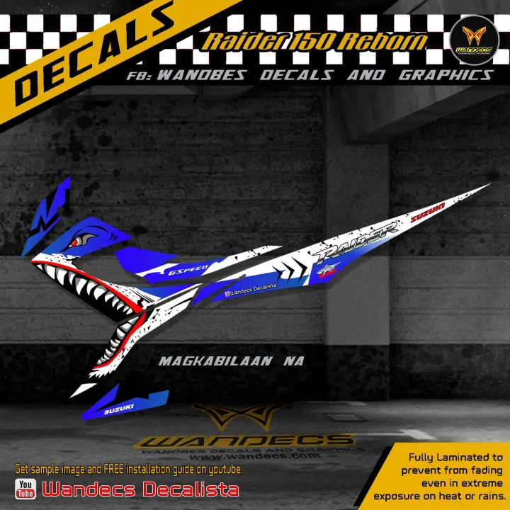 Raider 150 decals Shark | Lazada PH