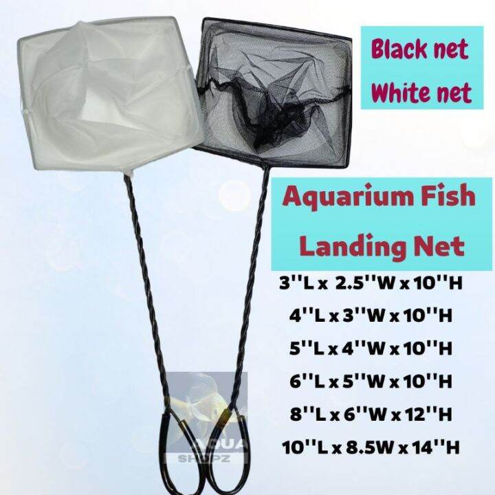 Aquarium Fish Net Saup Ikan Aquarium Tank Tangguk Ikan 3" 4" 5" 6" 8 ...