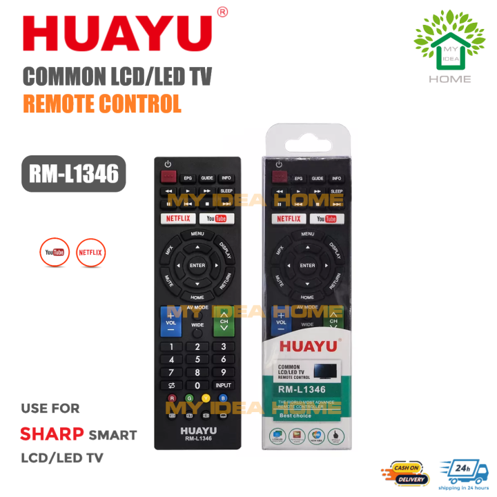 HUAYU RM-L1346 Common LCD/LED TV Remote Control | Lazada PH