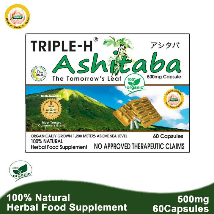 TRIPLE-H ASHITABA CAPSULE 500mg | Lazada PH