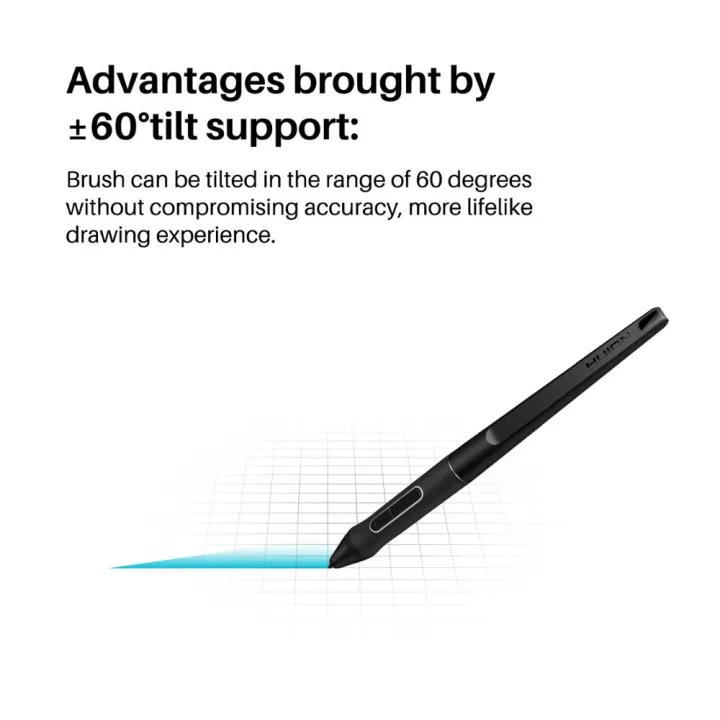 HUION PW517 Battery-Free Stylus with 2 Express Key for Pen Tablet ...