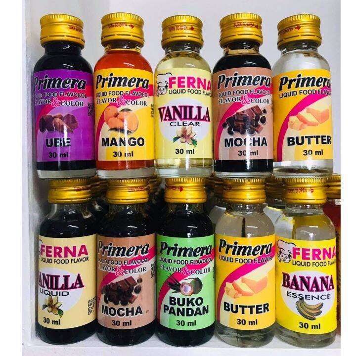 jrei77 30 ml FERNA PRIMERA FLAVOR Color liquid Vanilla Ube Banana mocha ...
