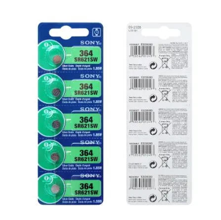 5 pces sony 364 sr621sw ag1 lr621 621 164 531 sr60 lr60 1.55v bateria ...
