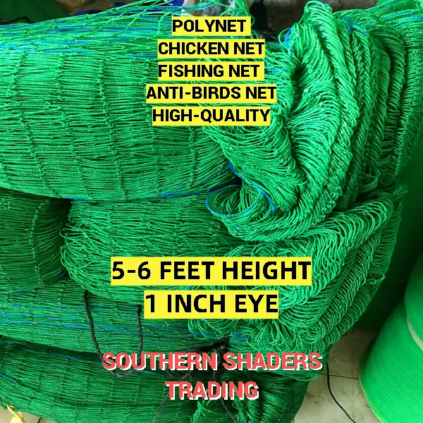 POLYNET / 5-6FT x 20 METERS / 1 INCH EYE / POULTRY NET / FISHING NET ...