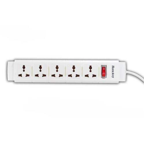Huntkey SZC501-4 Surge Protector 5 Socket 2 Meters Surge Strip (White ...