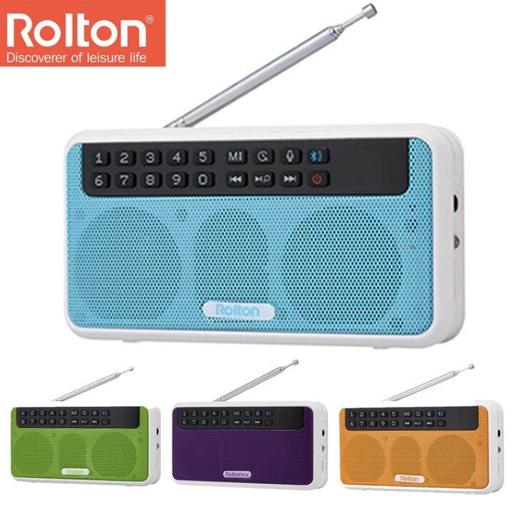 Rolton E500 Wireless FM Radio 6W HiFi Stereo Bluetooth Speaker Music ...
