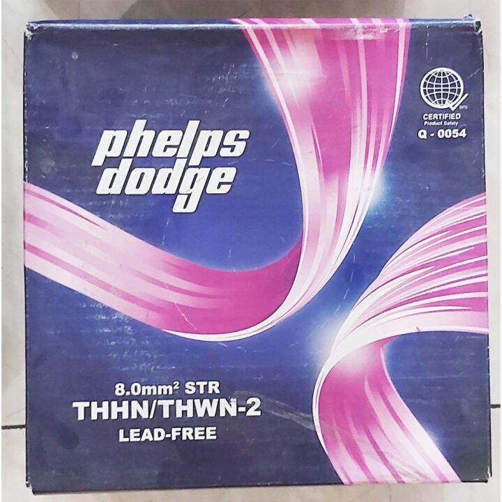 Phelps Dodge #8 (8.0mm2) Stranded THHN/THWN-2 Electrical Wire x 100 ...