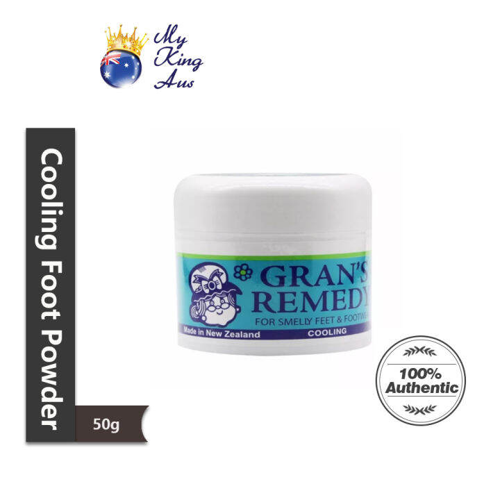 Grans Remedy Cooling Foot Powder 50g Smelly Feet and Footwear [My King ...