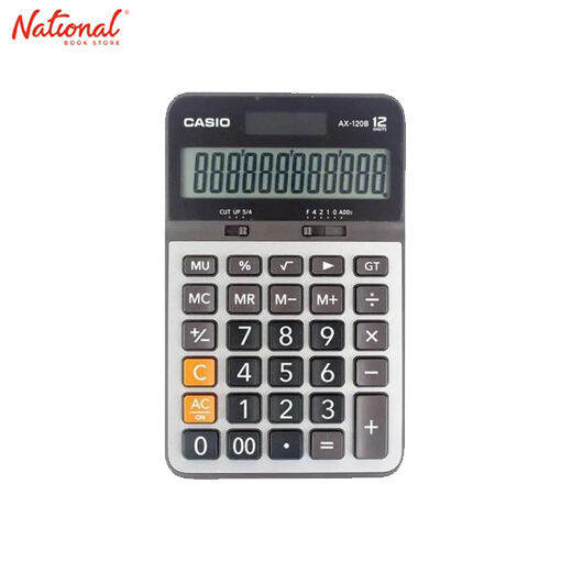 Casio Desktop Calculator Ax120B Mt 12 Digits Dual Power | Lazada PH