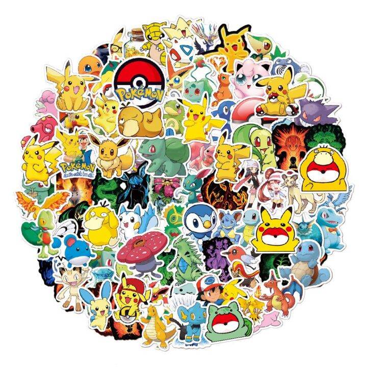 QIANNY Decoration DIY Label Motorcycle Skateboard Pokemon Guitar Laptop ...