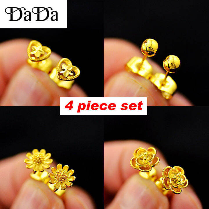 Spot specials hikaw Original 18k Saudi gold earrings nasasangla variety ...