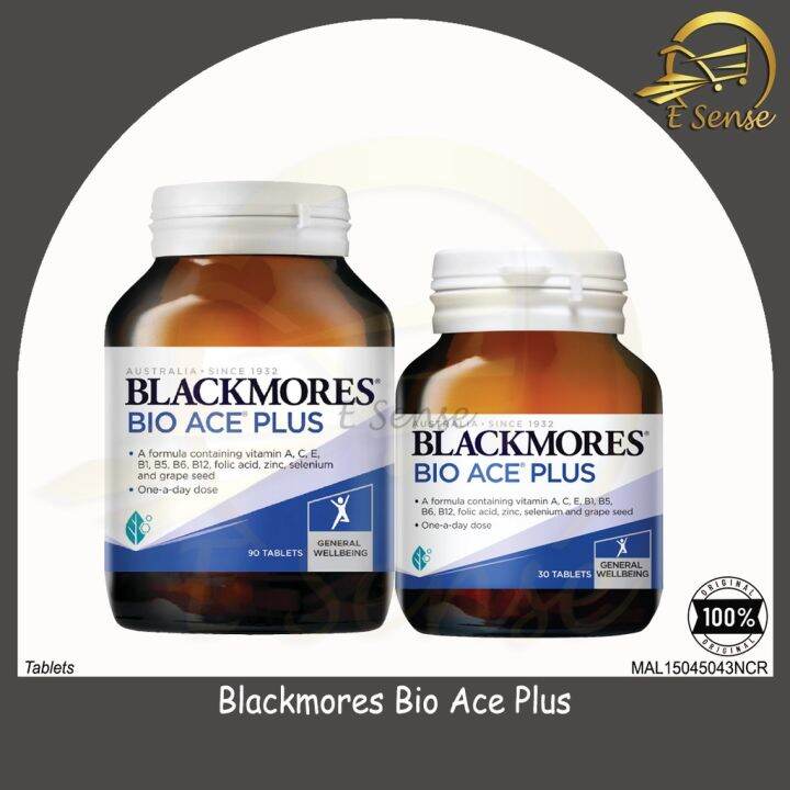 [E SENSE] Blackmores Bio Ace Plus (30s/90s)- Promotes Healthy Skin | Lazada