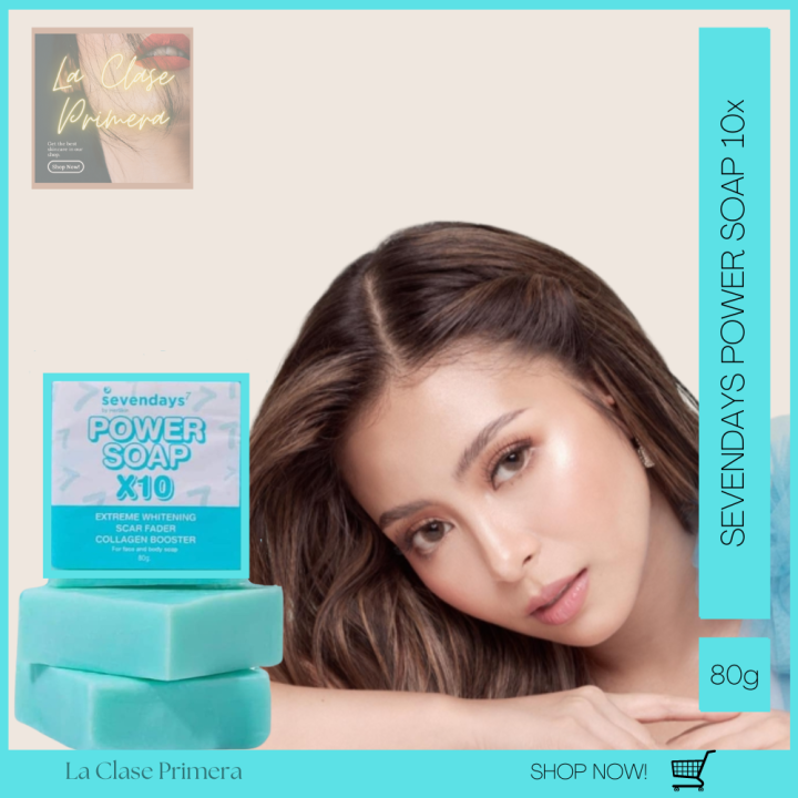 Sevendays Power Soap 10x Extreme Whitening Scar Fader Collagen Booster ...
