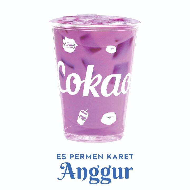 es permen karet Rasa Anggur COKAO bubuk minuman 1kg bubble gum | Lazada ...