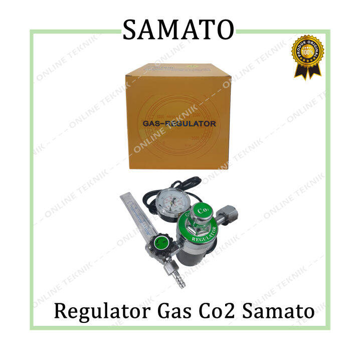 SAMATO Regulator Gas Co2 With Heater / Regulator Las Dengan Pemanas ...