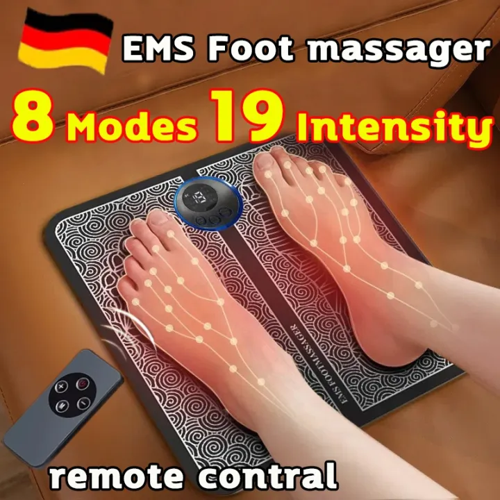 Electric Ems Foot Massage Pad Feet Acupuncture Stimulator Massager Lazada