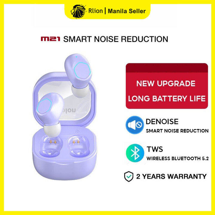 Original Rlion M21 TWS Bluetooth Earphone True Wireless Earbuds with ...