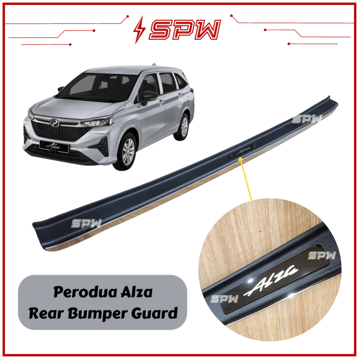 Perodua Alza 2022 Rear Bumper Guard Protection Outer Trunk Cover | Lazada