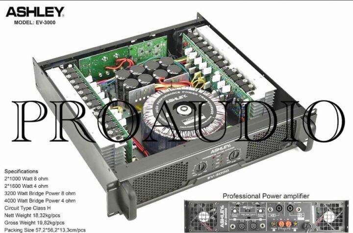 Power Amplifier ASHLEY EV 3000 EV3000 Original Garansi 1 Tahun | Lazada ...