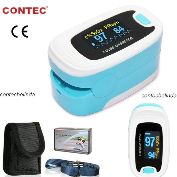 CONTEC Fingertip oxymeter Spo2,PR Monitor Blood Oxygen Pulse oximeter ...