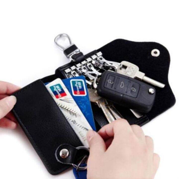 HangQiao Fashion Multifunction Leather Key Zipper Case Wallet Card Key ...