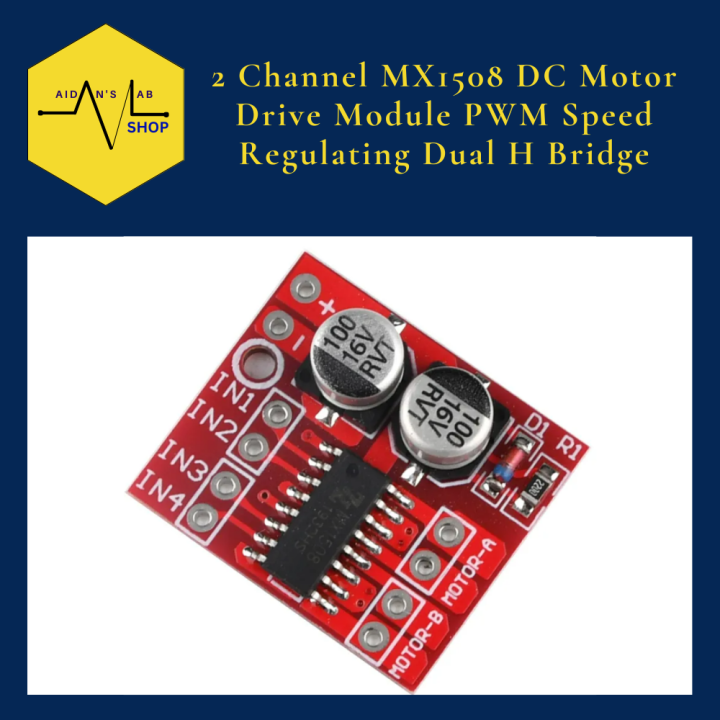 2 Channel DC Motor Drive Module PWM Speed Regulating Dual H Bridge ...