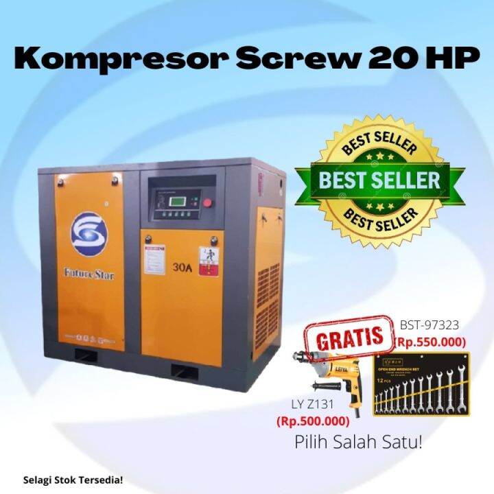 KOMPRESOR ANGIN / UDARA SCREW 20 HP | Lazada Indonesia