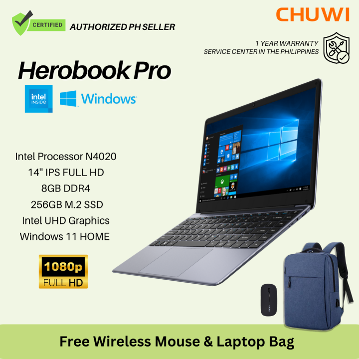 Chuwi Herobook Pro Intel Celeron N4020 Windows 11 Home | Lazada PH