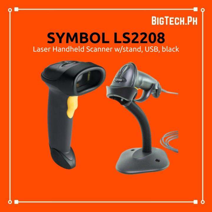 Symbol LS2208 Laser Handheld Barcode Scanner with stand | Lazada PH