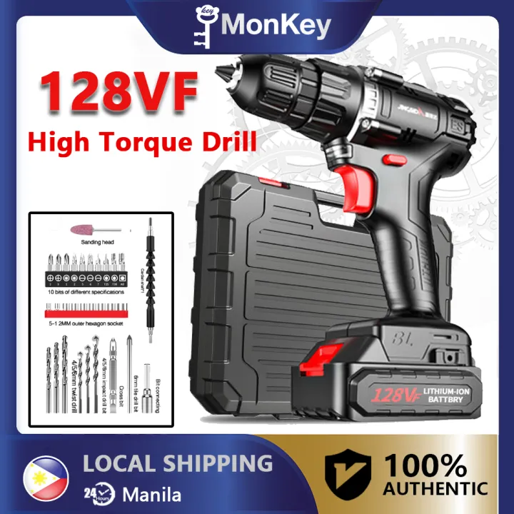 monkey tools cordless drill Pistol drill electric turn hardware tool screwdriver impact drill ...